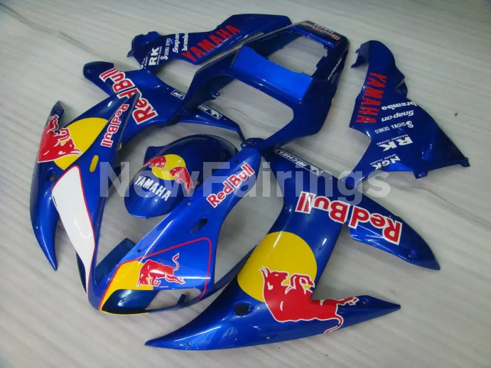 Heartfelt Blue and Yellow Red Bull YZF-R1 Fairing Kit – NewFairings