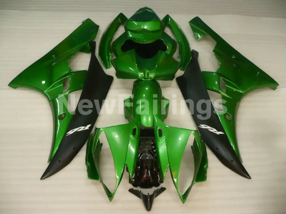 Heartfelt Green and Matte Black YZF R6 Fairing Kit for Selective Buying ...