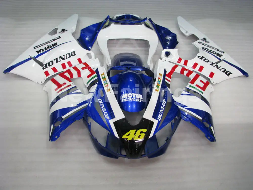 Heartfelt Number 46 White and Blue FIAT Fairing Kit – NewFairings