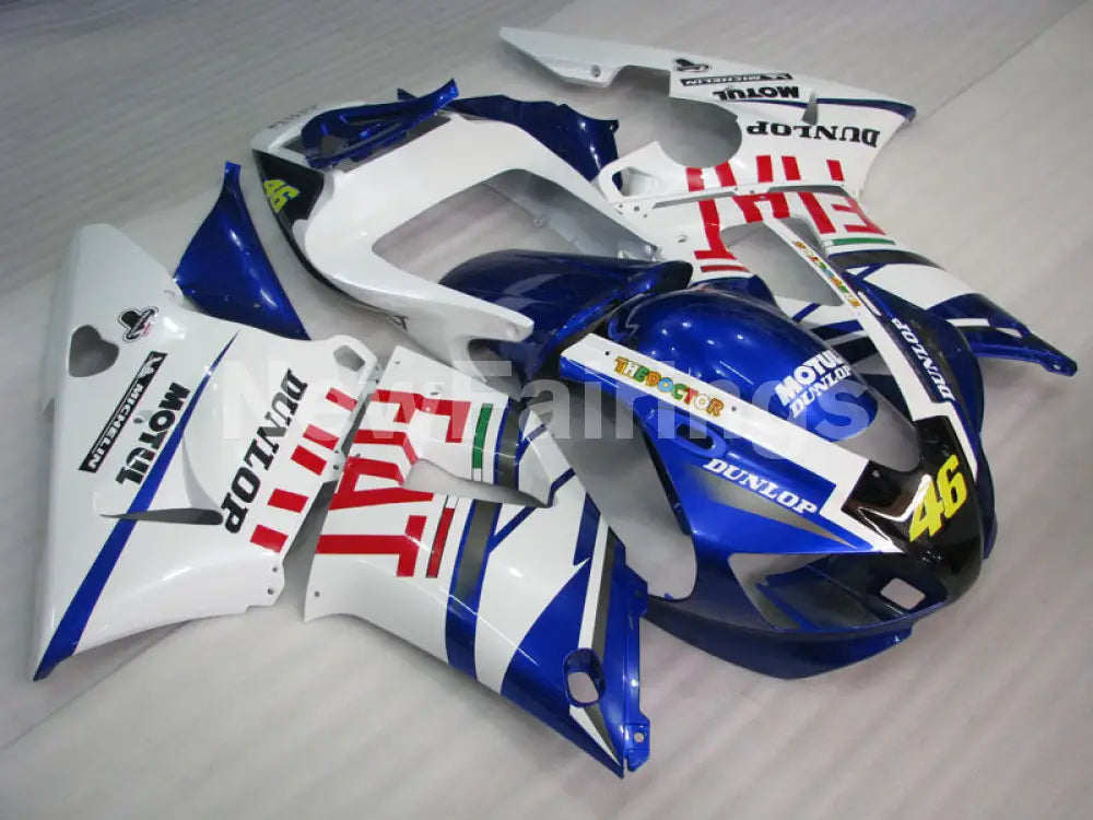 Heartfelt Number 46 White and Blue FIAT Fairing Kit – NewFairings
