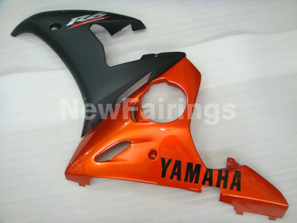 Heartfelt Orange and Matte Black YZF-R6 Fairing Kit – NewFairings