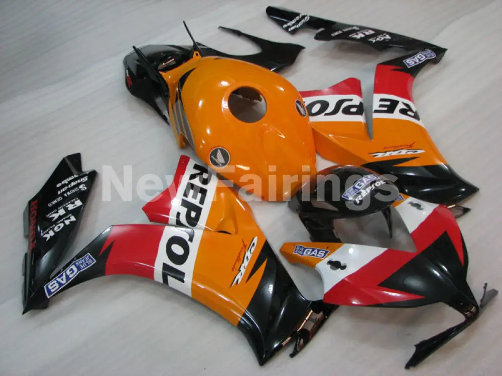 Enhance your ride with Orange and Red Repsol Fairing Kit - CBR1000RR 12 ...