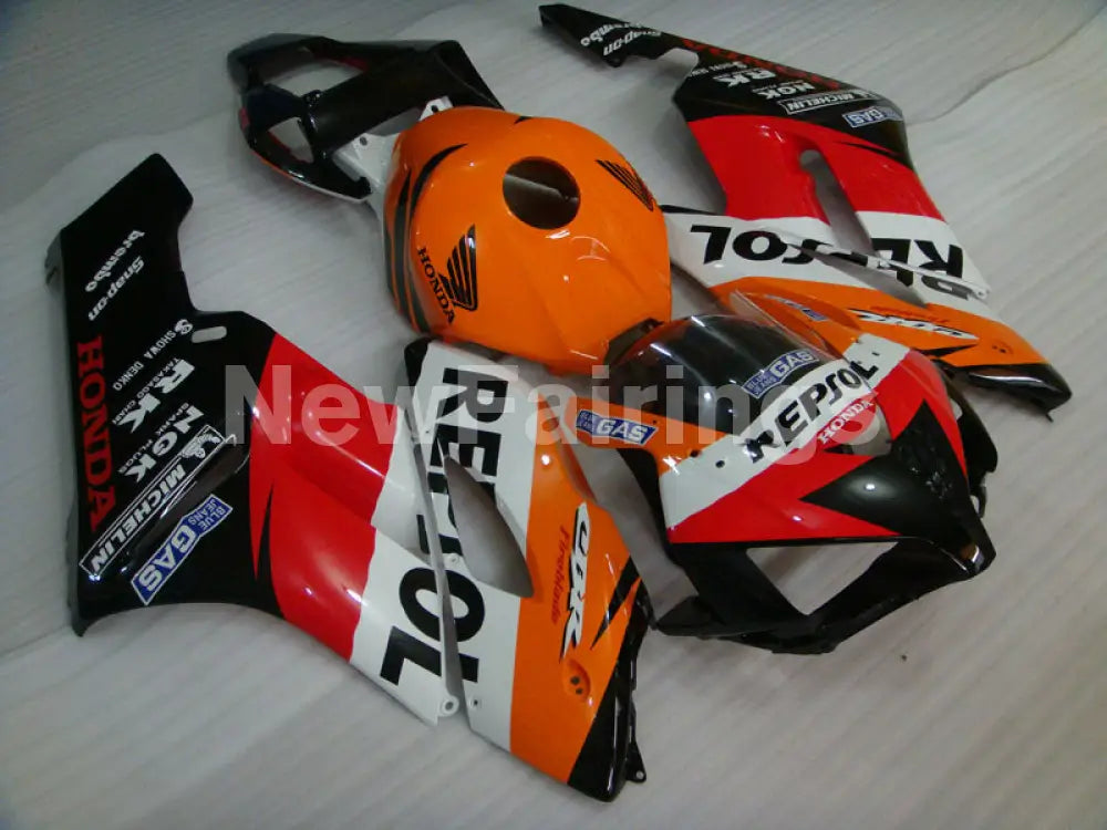 Premium Orange Red Black Repsol Fairing Kit - Enhance your CBR1000RR 04 ...