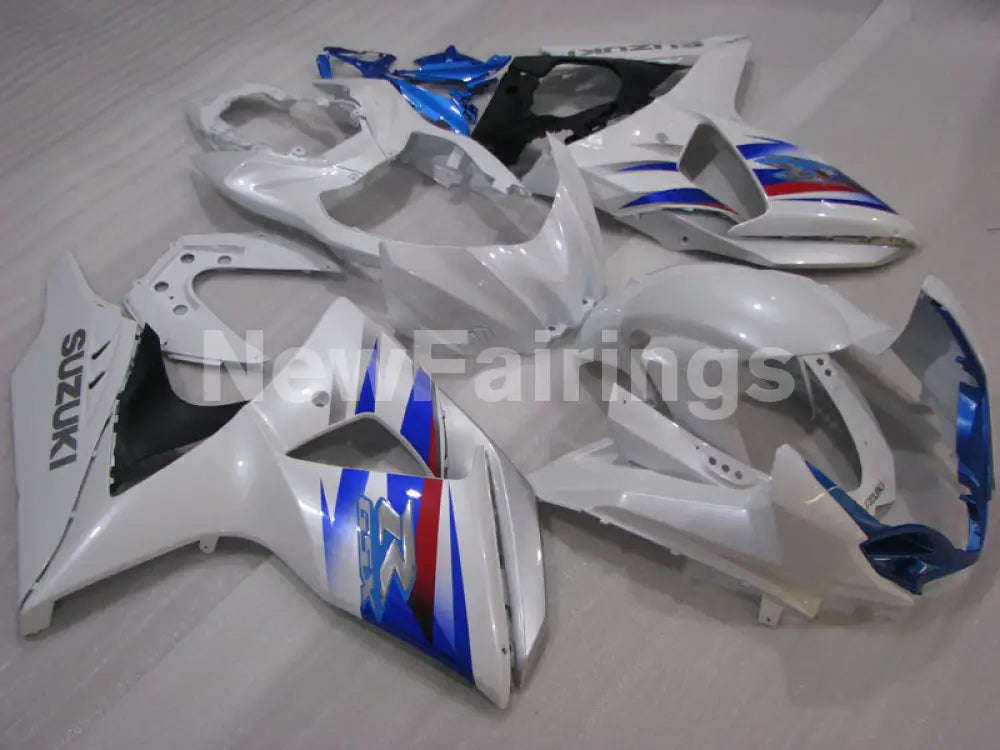 Pearl White and Blue Factory Style GSX-R1000 09-16 Fairing Kit | OEM ...