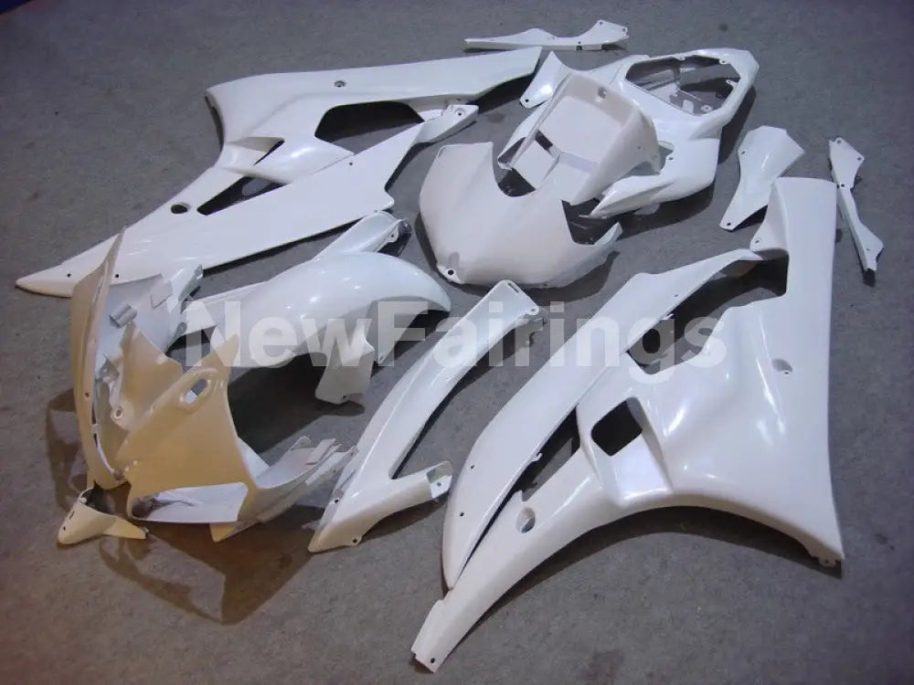 Pearl White No Decals YZF R6 Fairing Kit for Selective Buying – NewFairings