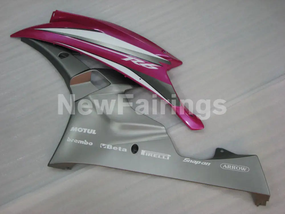 Pink and Grey Factory Style YZF R6 Fairing Kit for Selective Buying ...