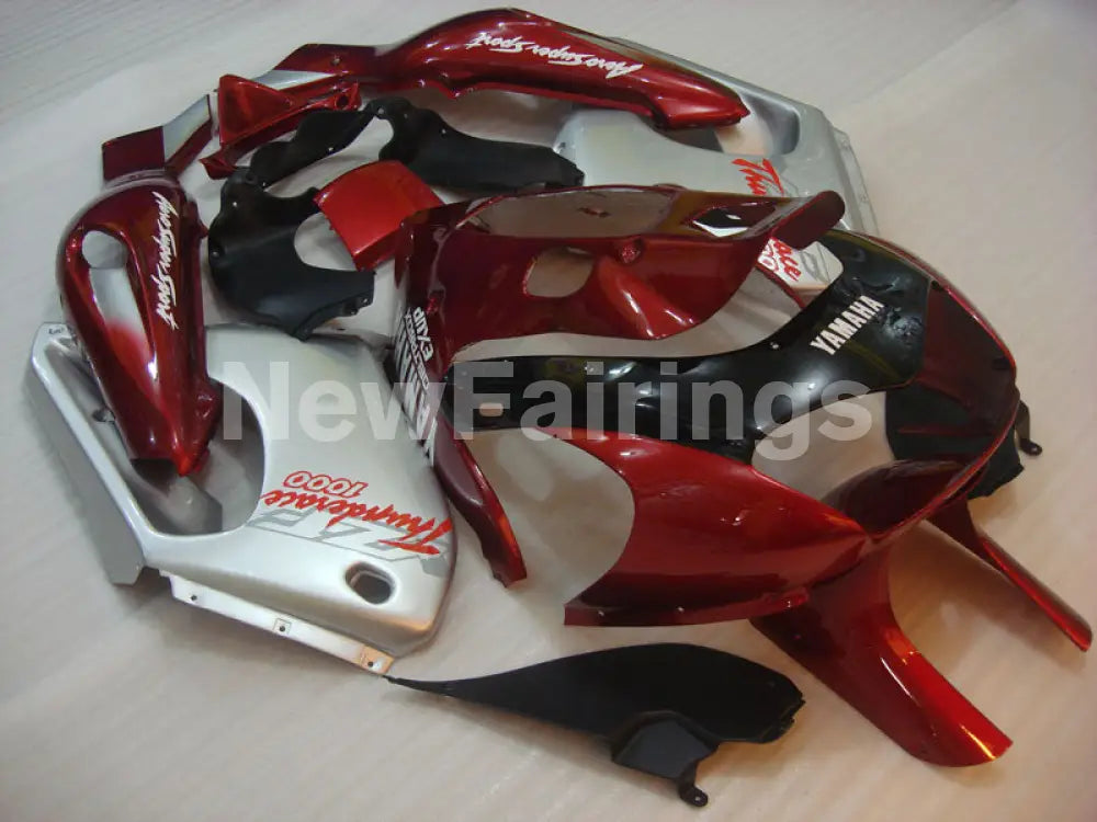 Heartfelt Red and Black Silver Fairing Kit for YZF1000R – NewFairings
