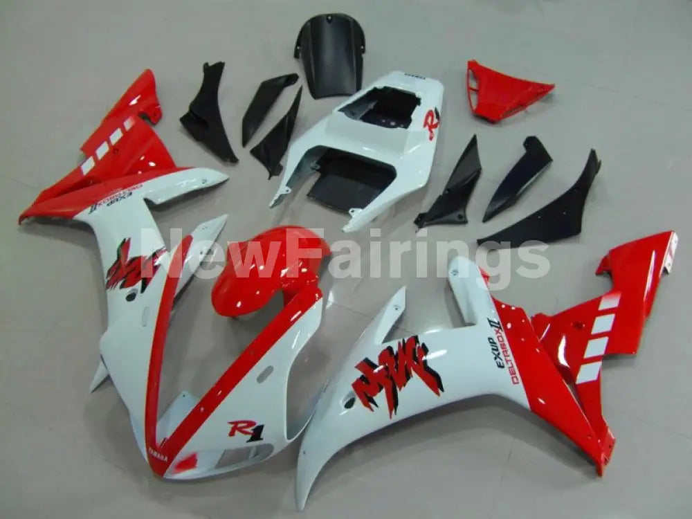 YZF-R1 02-03 Fairing Kit in Red and White Elegance – NewFairings