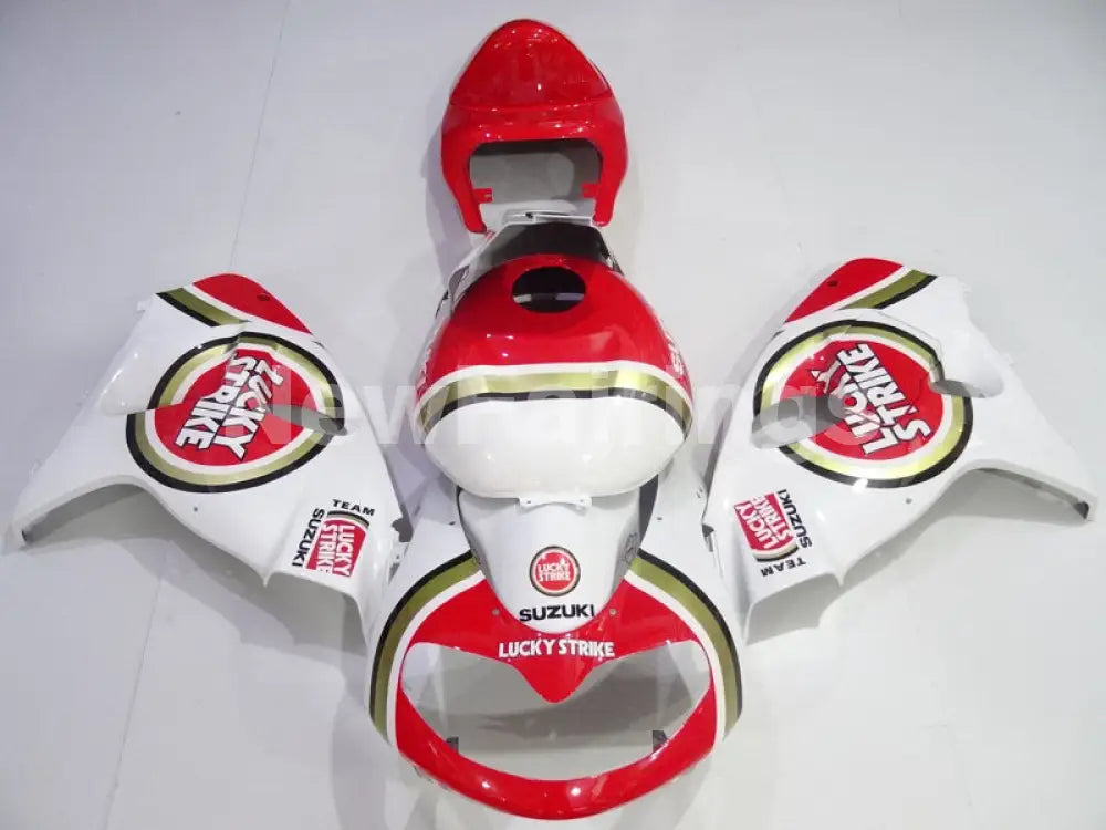 Red and White Lucky Strike TL1000R 98-03 Fairing Kit – NewFairings