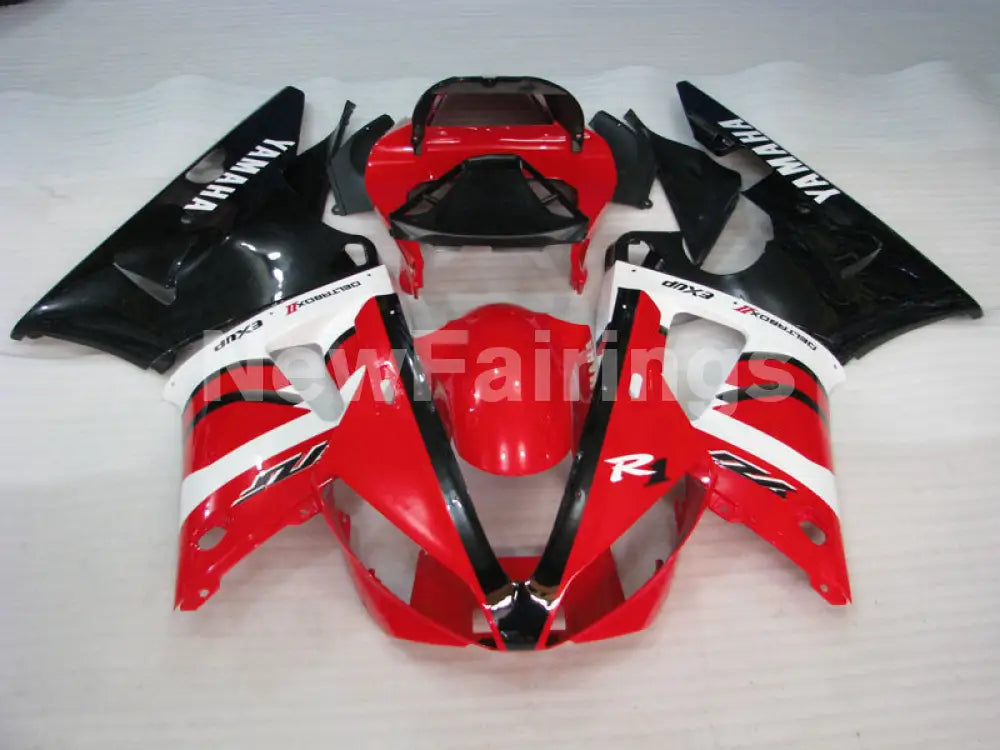Red Black and White YZF-R1 Fairing Kit 00-01 – NewFairings