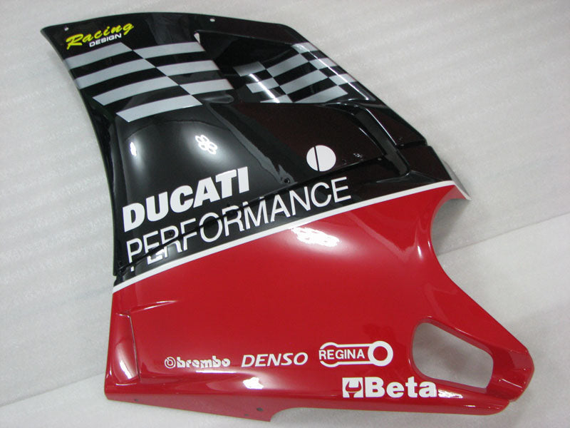 Red and Black White Performance - Ducati 748/916/996/998 96-02 Fairing ...