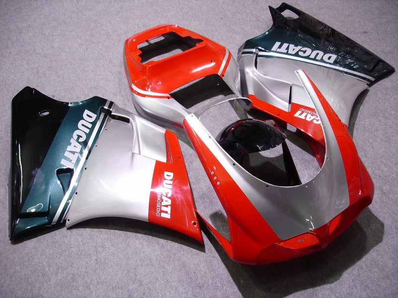 Red and Silver Black Factory Style - Ducati – NewFairing