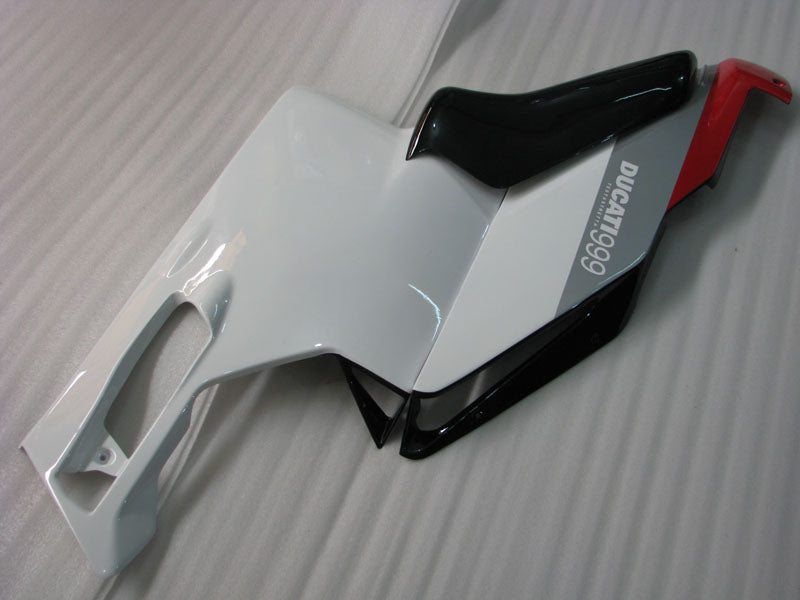 Red and White Factory Style - Ducati 999 05-06 Fairing Kit (Single Pas ...