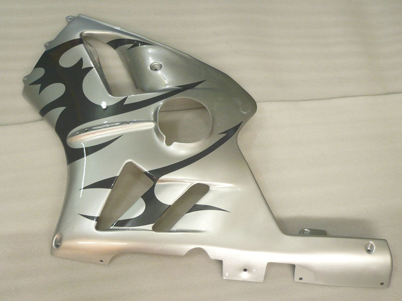 Silver and Black Flame - NINJA ZX-12R 02-04 Fairing Kit – NewFairing