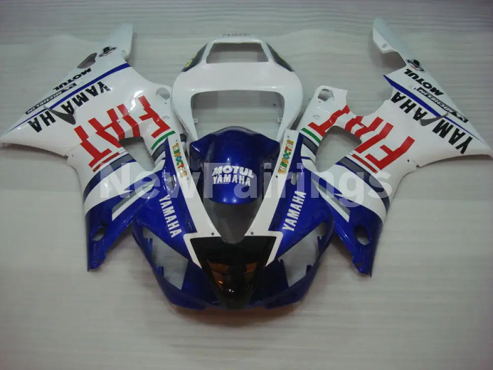 Heartfelt White and Blue FIAT YZF-R1 Fairing Kit – NewFairings
