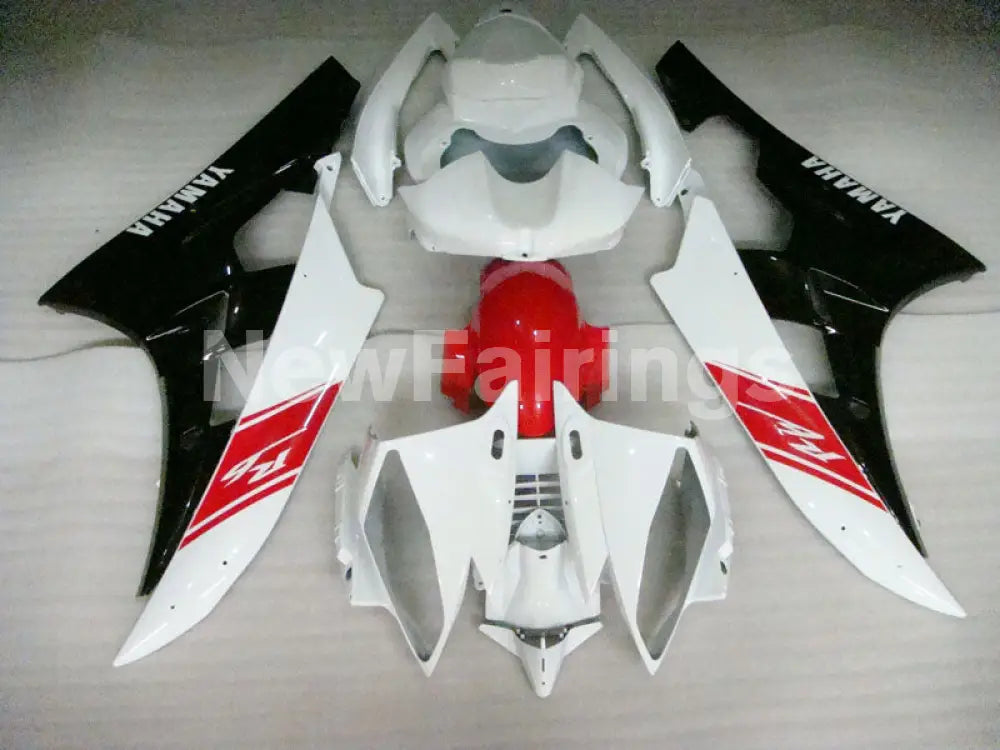 White and Red Black YZF R6 Fairing Kit for Selective Buying – NewFairings