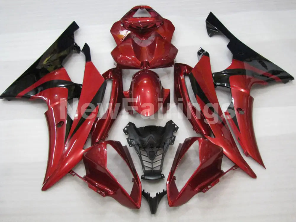 Heartfelt YZF R6 Fairing Kit in Wine Red and Black – NewFairings