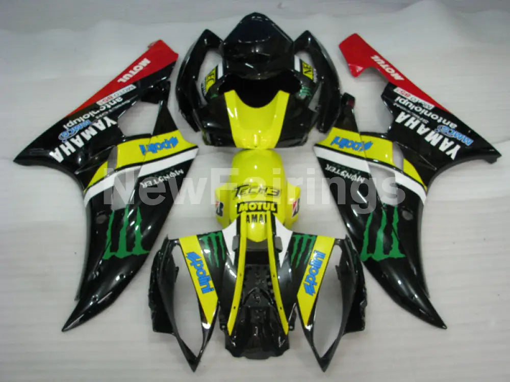 Yellow and Black Monster YZF R6 Fairing Kit for Selective Buying ...