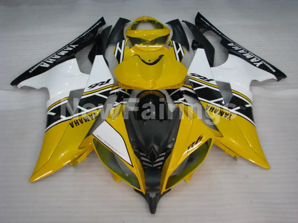 Yellow and White Black Factory Style Fairing Kit for YZF R6 – NewFairings